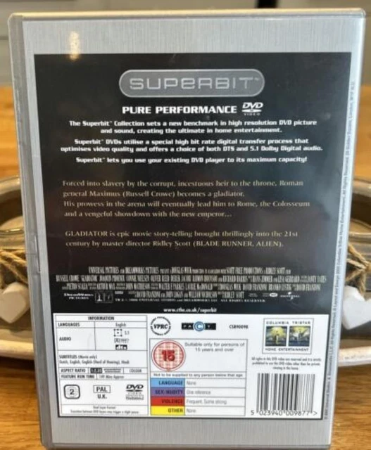 GLADIATOR DVD RUSSELL Crowe 2000 Free UK P&P Value Guaranteed Trusted ...