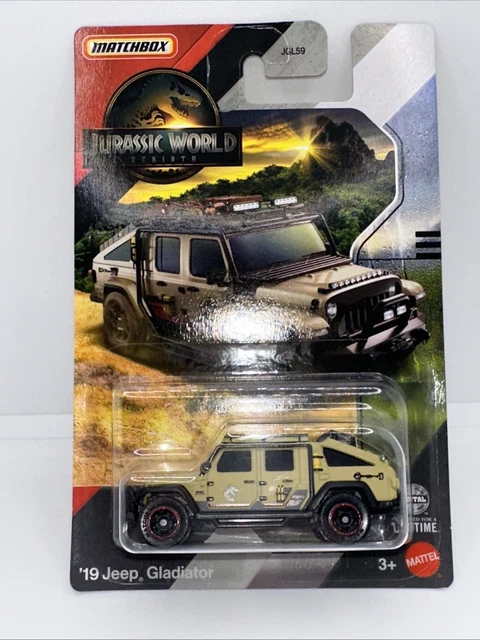 2025 MATCHBOX JURASSIC World Rebirth '19 Jeep® Gladiator MATTE BEIGE ...