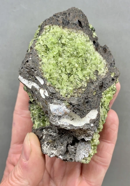 217 OLIVINE FORSTERITE PERIDOT BASALT Mineral Specimen Crystal Arizona ...