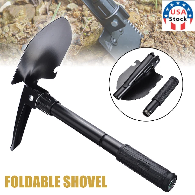 FOLDING SHOVEL SPADE Military Outdoor Spade Emergency Garden Garden ...