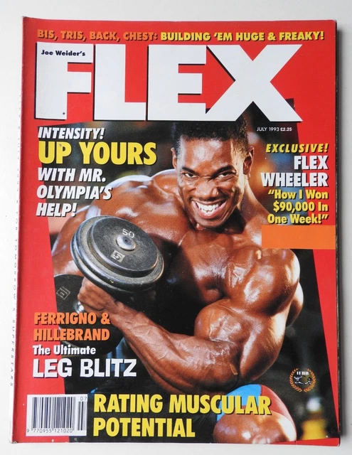 FLEX BODYBUILDING MAGAZINE - Jul 1993 UK edition Flex Wheeler Paul ...