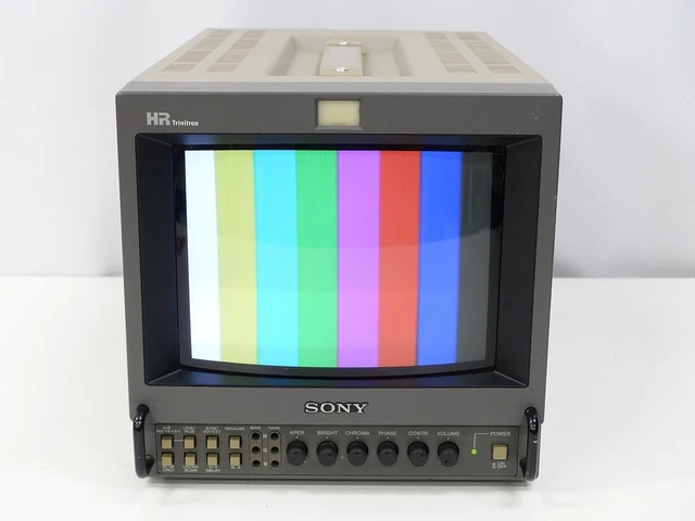 MONITEUR VIDÉO COULEUR SONY PVM-9045Q CRT 9 pouces Trinitron avec câble ...