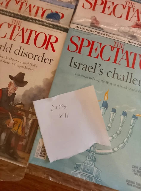 MAGAZINES - X11 Issues Of The Spectator Magazine New Sealed 2024 Bundle ...