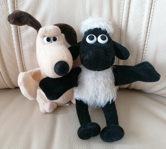 WALLACE AND GROMIT Shaun The Sheep & Gromit Finger Puppet Soft Toy 1989 ...