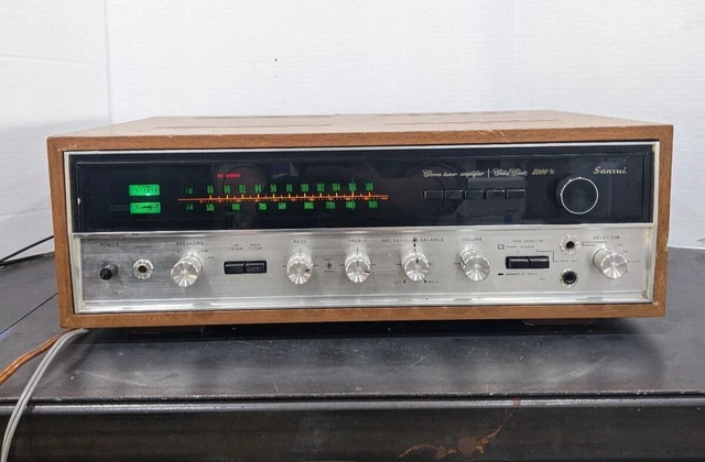 VINTAGE SANSUI 5000X Solid State AM/FM Stereo Tuner Amplifier 60 W per ...