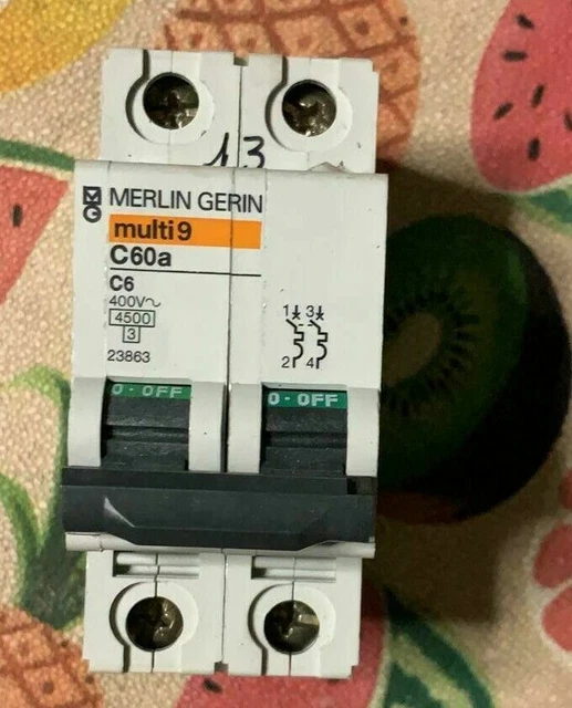 Schneider Interruttore Magnetotermico Merlin Gerin Multi 9 C60a C6 Art