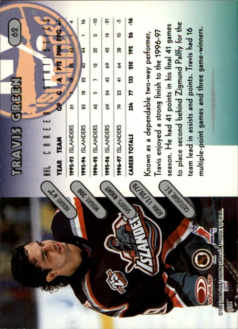 1997-98 DONRUSS ISLANDERS Hockey Card #62 Travis vert EUR 1,87 ...