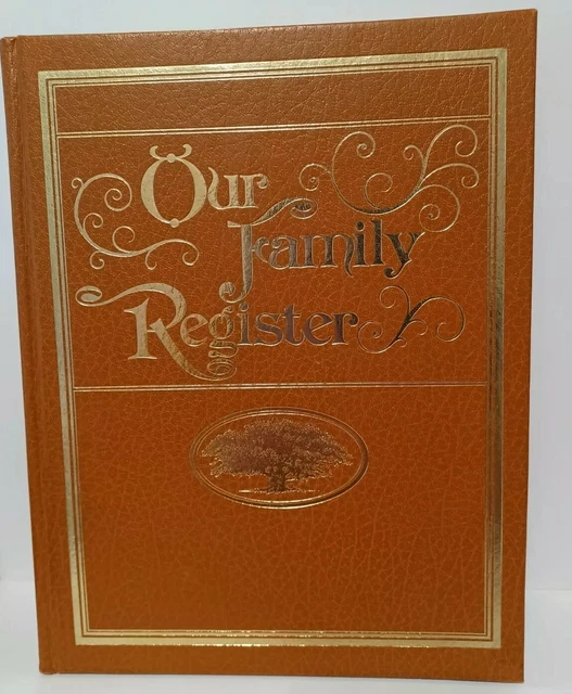 OUR FAMILY REGISTER Genealogy Record Book Poplar Books 1977 Unused $10. ...