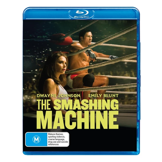 THE SMASHING MACHINE Blu-ray | Dwayne Johnson, Emily Blunt | Region ...