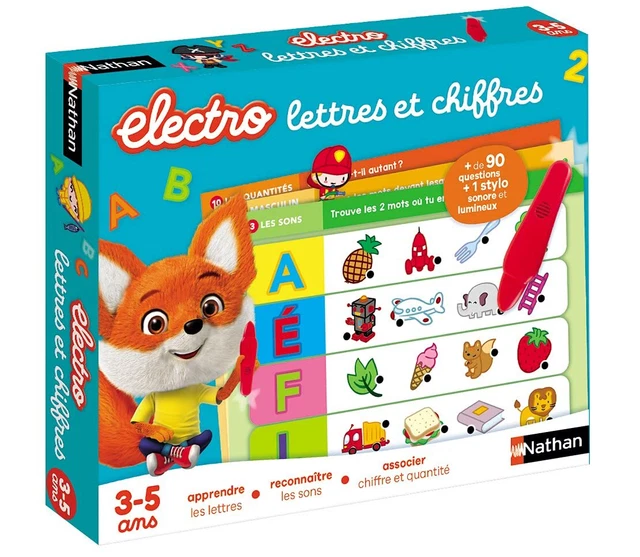 NATHAN NATHAN - Electro Lettres et Chiffres - Apprendre les Lettres les ...
