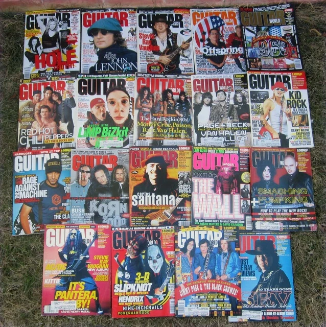 RARE GUITAR WORLD MAGAZINE Backissue Bundle - 19 issue lot 1999-2000 ...