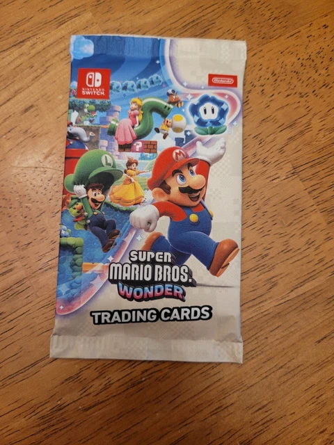 SUPER MARIO BROS Wonder - TRADING CARD PACK ONLY - New & Sealed in-Hand ...
