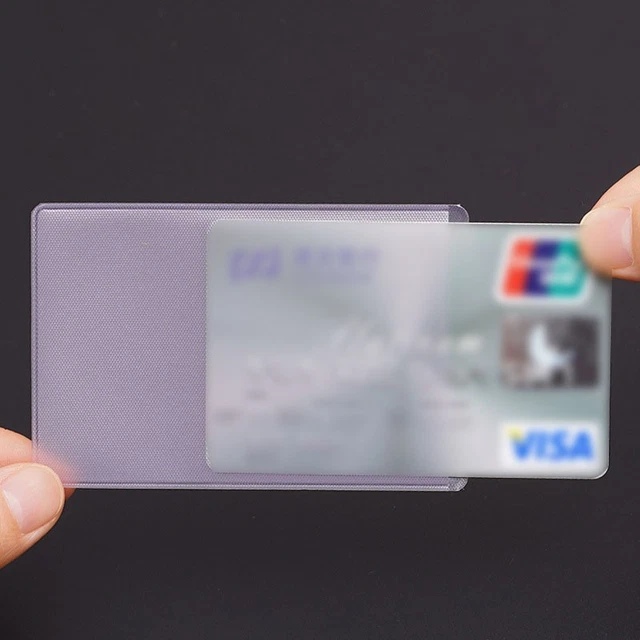 10PCS PVC CLEAR Card Cover To Protect Credit Cards Waterproof Card ...