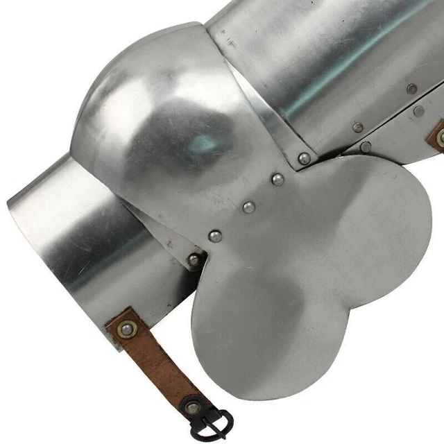 MEDIEVAL ITALIAN 15TH Century Poleyns Leg Greaves Armors Silver Steel ...