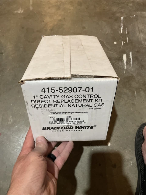 BRADFORD WHITE 415-52907-01 Water Heater Gas Control Valve $142.85 ...