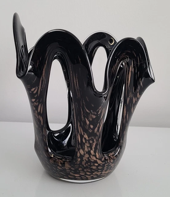 HANDKERCHIEF ART GLASS Vase/Candle Holder-Poland $144.79 - PicClick CA