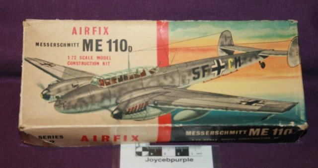 AIRFIX MESSERSCHMITT ME 110D 1:72 scale model plane kit Pattern no. 286 ...