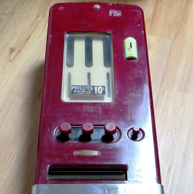 PHILLIES CIGAROMAT ANTIKER Zigarren Automat USA um 1950 Riesiges ...