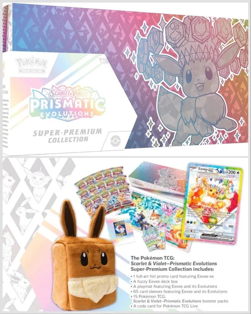 POKÉMON PRISMATIC EVOLUTIONS Super Premium Collection - PRESALE CONFIRMED $485.00 - PicClick CA
