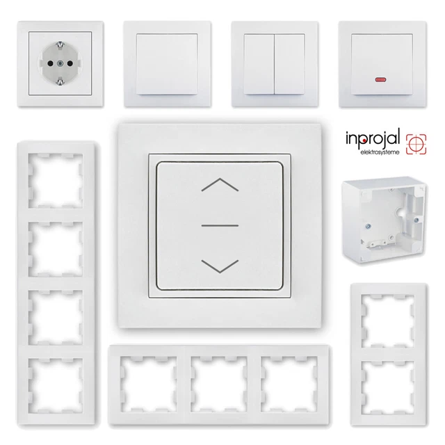 ROLLADENSCHALTER ROLLOSCHALTER O. Rahmen AP Aufputz UP Unterputz nach ...