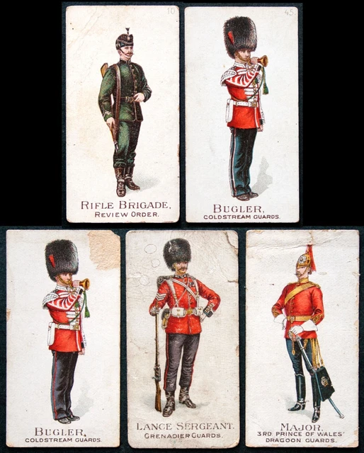 GALLAHER - 5 TYPES OF BRITISH ARMY CARDS - 1900 - See photos £4.87 ...