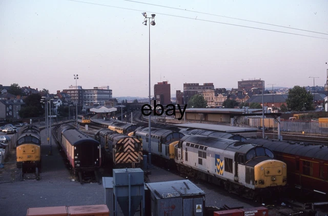 35MM RAILWAY SLIDE - BR Diesel Electric Loco Class 37. 37903 @ Newport ...