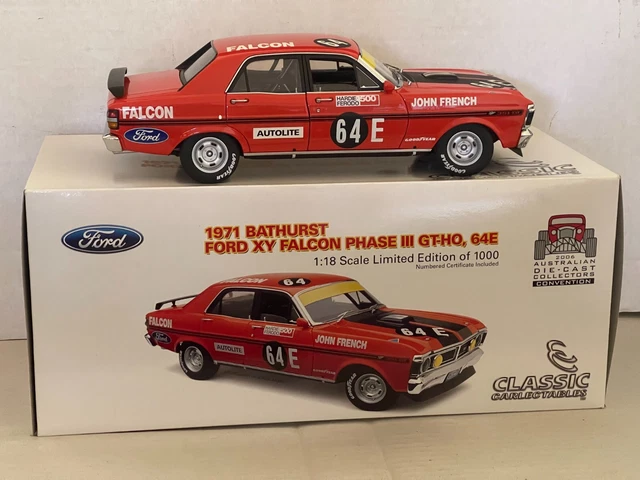 CLASSIC CARLECTABLES 1971 Bathurst Ford XY Phase 111 GTHO Falcon 64E ...