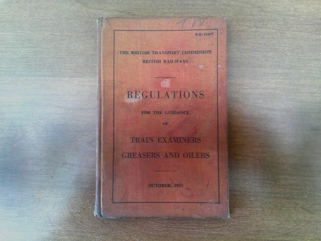 BRITISH RAILWAYS REGULATIONS for Train Examiners 1953 £10.80 - PicClick UK