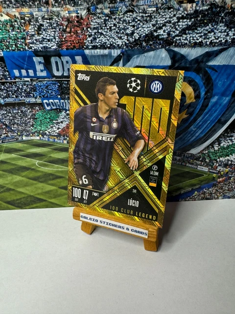 TOPPS MATCH ATTAX EXTRA 2024/25 2025 Lucio Inter Milan Legend 100 Club ...