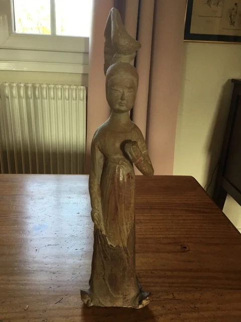 RARE STATUE CHINOISE - Femme Dynastie Tang N2 - Moulage Du Musee Du ...