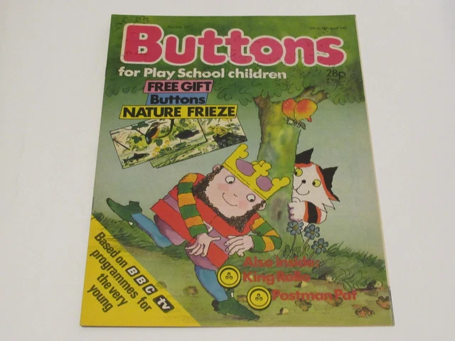 BUTTONS FOR PLAY School children comic No 237/Postman Pat/King Rollo ...