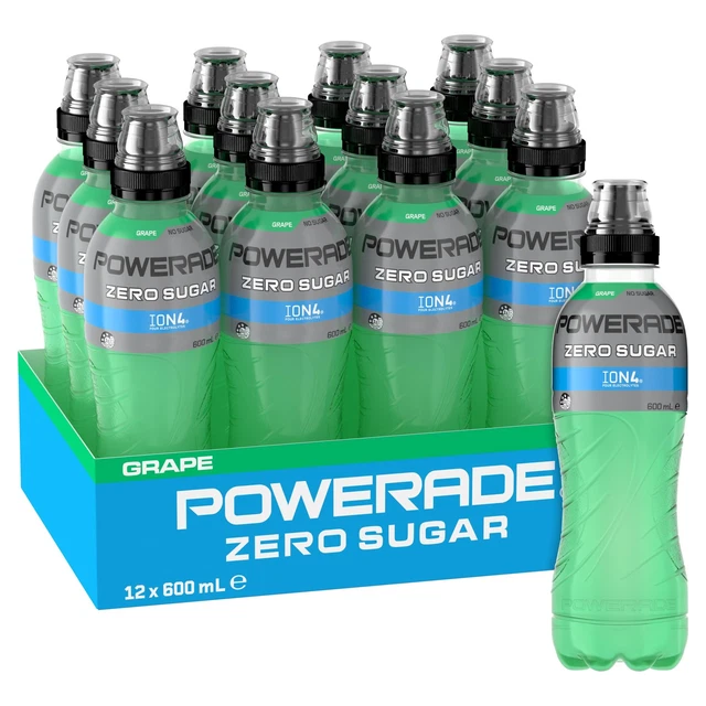 POWERADE ZERO SUGAR Grape Multipack 12 x 600 mL $54.65 - PicClick AU