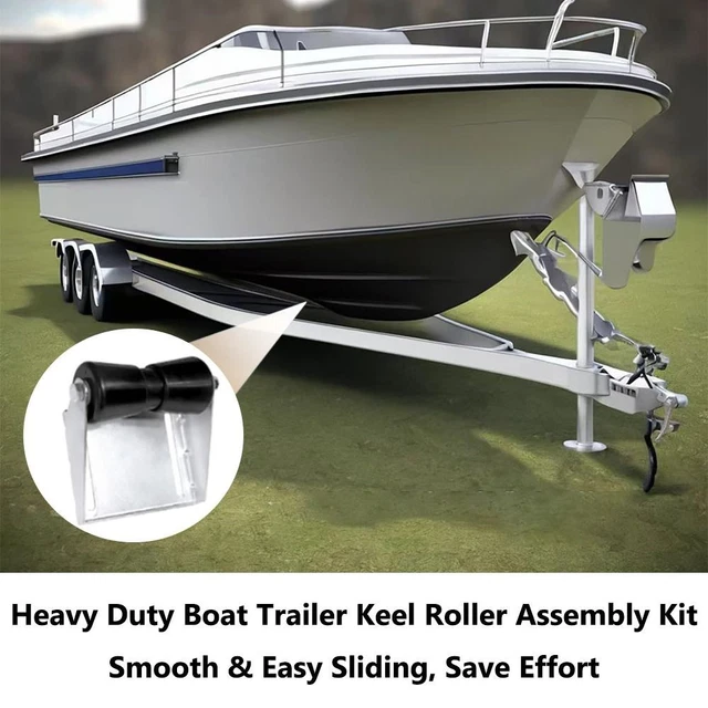 FOR BOAT EASY Water Launch Boat Trailer Keel Roller with Bracket £94.38 ...