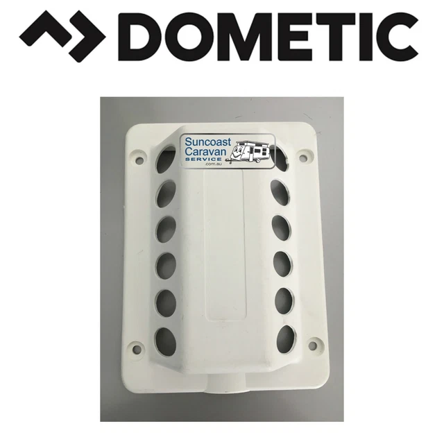 DOMETIC VENT FLUE Outer Cover for 3 Way Fridge Caravan Fridge - White ...