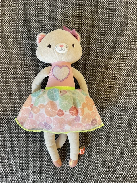 B SOFTIES PINK Cali Cat Tippy Toes Ballerina Dancer Plush Toy Heart 15 ...