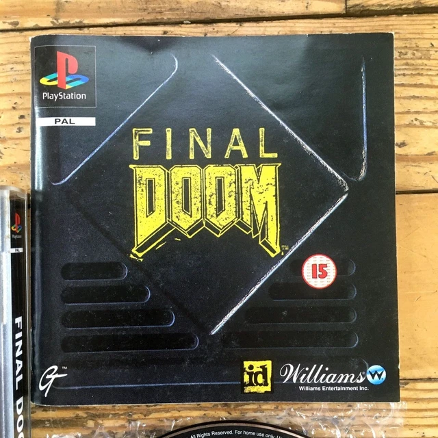 RARE - FINAL Doom Black Label Complet Boîte Notice Ps1 Pal Euro (Fr ...