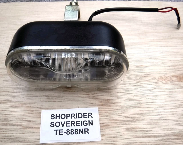 SHOPRIDER SOVEREIGN MOBILITY SCOOTER FRONT LIGHT c/w BRACKET NUTS ...