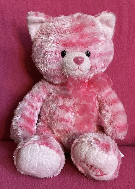 AURORA MILLY CAT Pink Tabby Kitten Soft Plush Toy 9-11” £29.99 ...