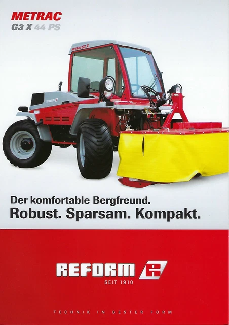 REFORM METRAC G3 X Schlepper Prospekt EUR 1,50 - PicClick DE