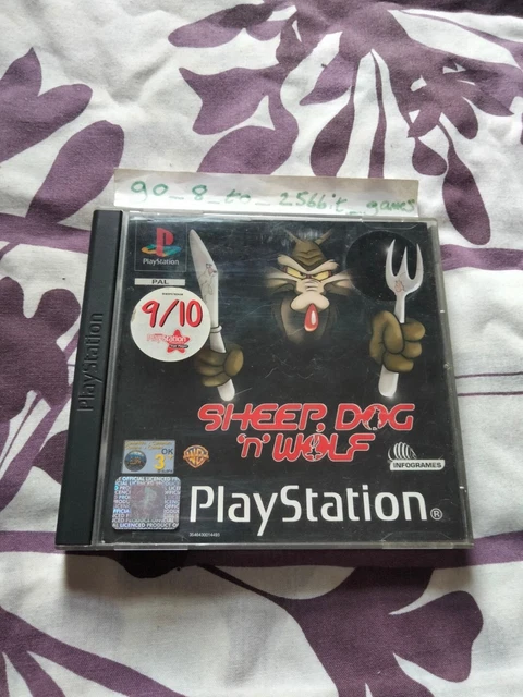SHEEP, DOG 'N' Wolf PS1 Sony PlayStation 1 black label £23.95 - PicClick UK