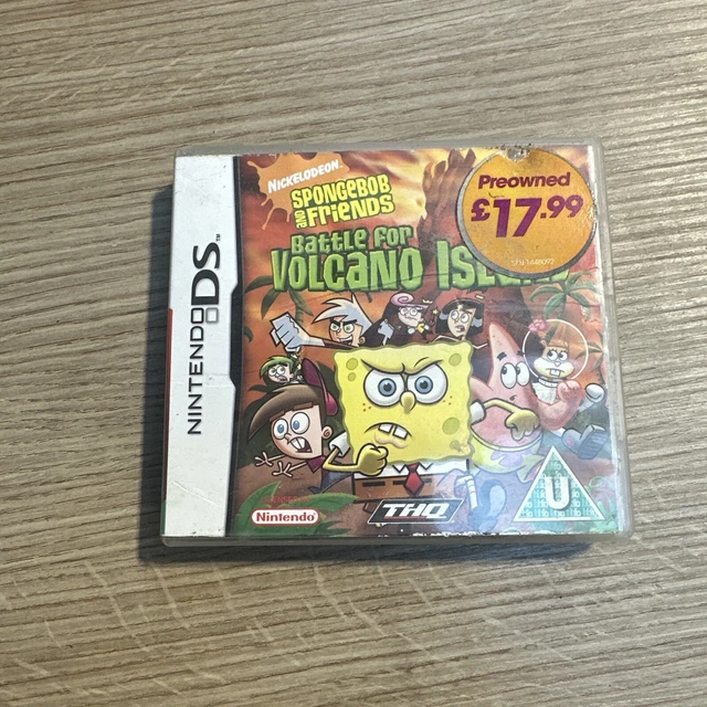 SPONGEBOB & FRIENDS Battle For Volcano Island NDS 2DS Nintendo DS Video ...
