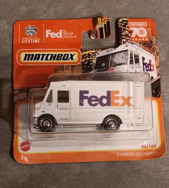 MATCHBOX EXPRESS DELIVERY White FedEx 70 Years C0859 No 56/100 New and ...