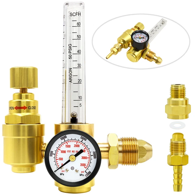 CGA-580 ARGON CO2 Débitmètre Régulateur Mig Tig Débitmètre De Soudage ...