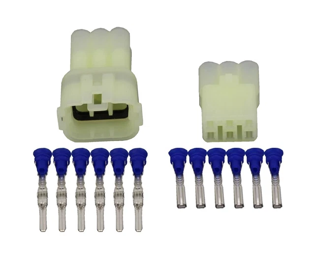 SUMITOMO HM 090 MT 6 Way Connector Plug Set With Pins Seals Suzuki ...
