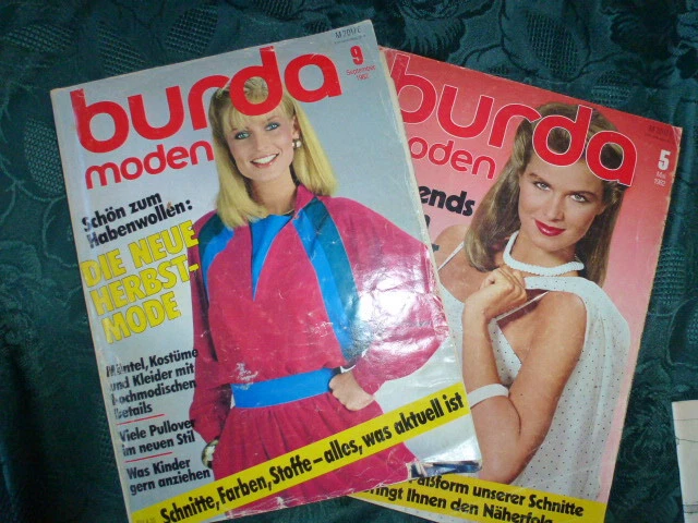 ZWEI HEFTE BURDA Moden, 05/82 und 09/82 EUR 2,20 - PicClick DE