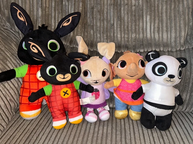 CBEEBIES BING BUNNY soft toy bundle Bing, Sula, Pando, Coco & Talking ...