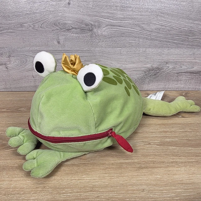 IKEA MINNEN GRODA Frog Prince Crown PJ Pyjama Case Green Soft Plush Toy ...