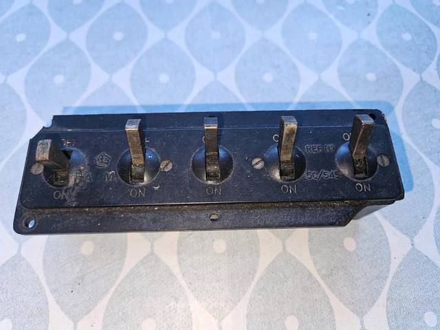 WW2 WWII 1940S RAF Aircraft Cockpit Instrument panel 5C/545 5 Way Flip ...