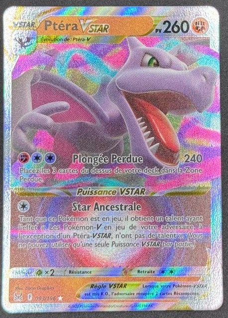 CARTE POKEMON PTERA Vstar 093/196 🇫🇷 Fr 🇫🇷 Origine Perdue EUR 1,00 ...