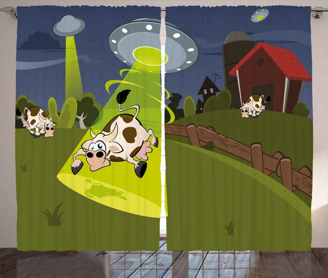 DESSIN ANIMÉ RIDEAUX Comics Alien Cow Farm EUR 51,59 - PicClick FR